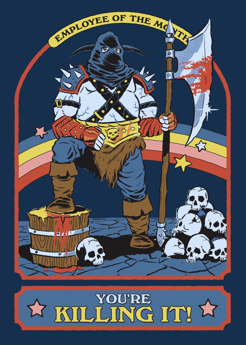 'You're Killing It' Poster, picture, metal print, paint by Steven ...