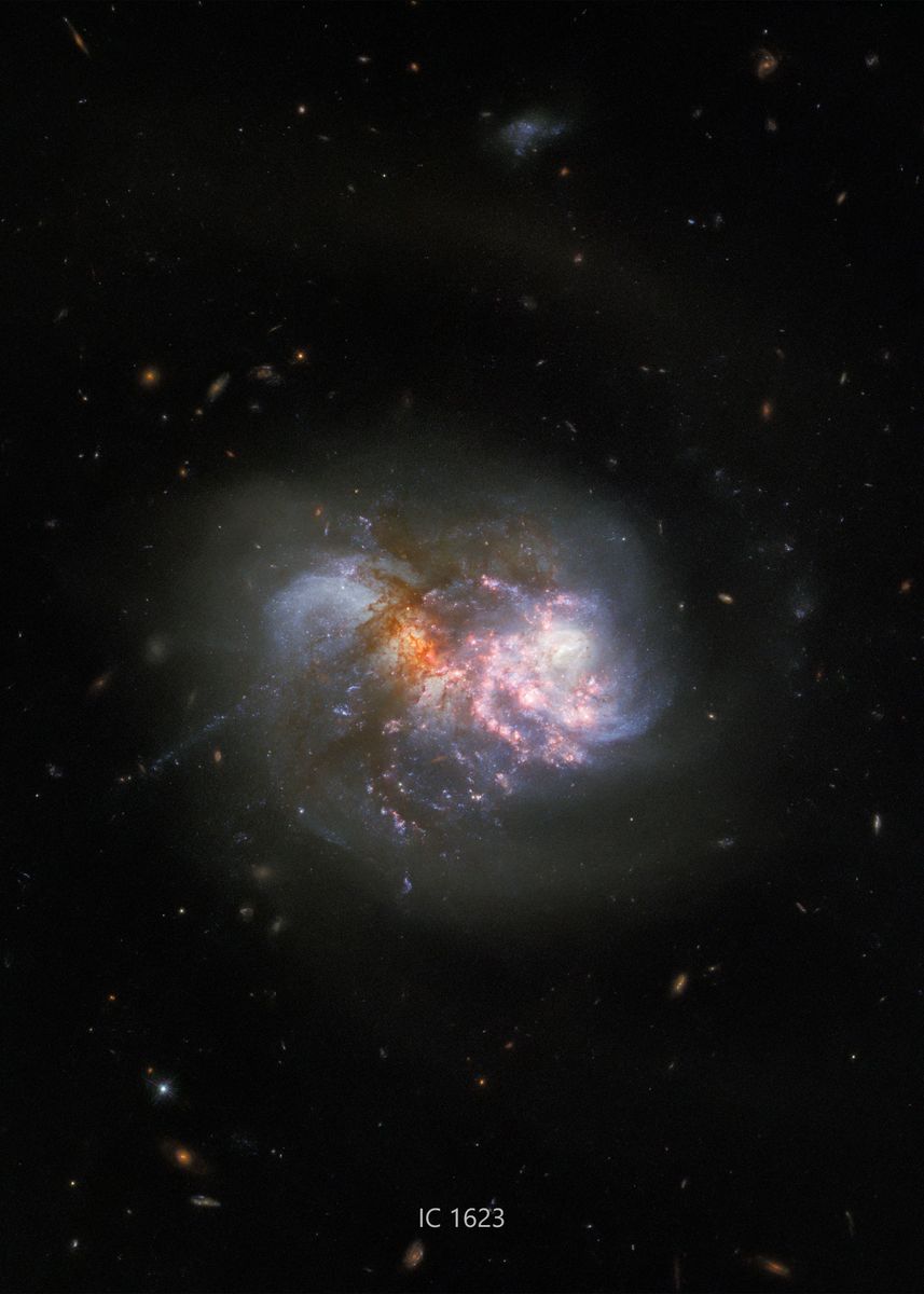 'IC 1623' Poster, picture, metal print, paint by Galaxy Images | Displate