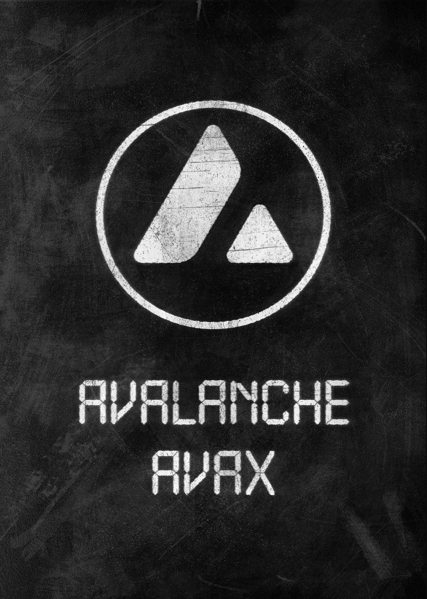 'Avalanche AVAX' Poster, picture, metal print, paint by Luvy | Displate