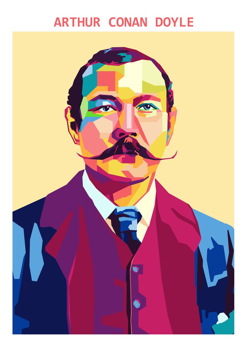 'Arthur Conan Doyle' Poster by NGUYEN DINH LONG | Displate
