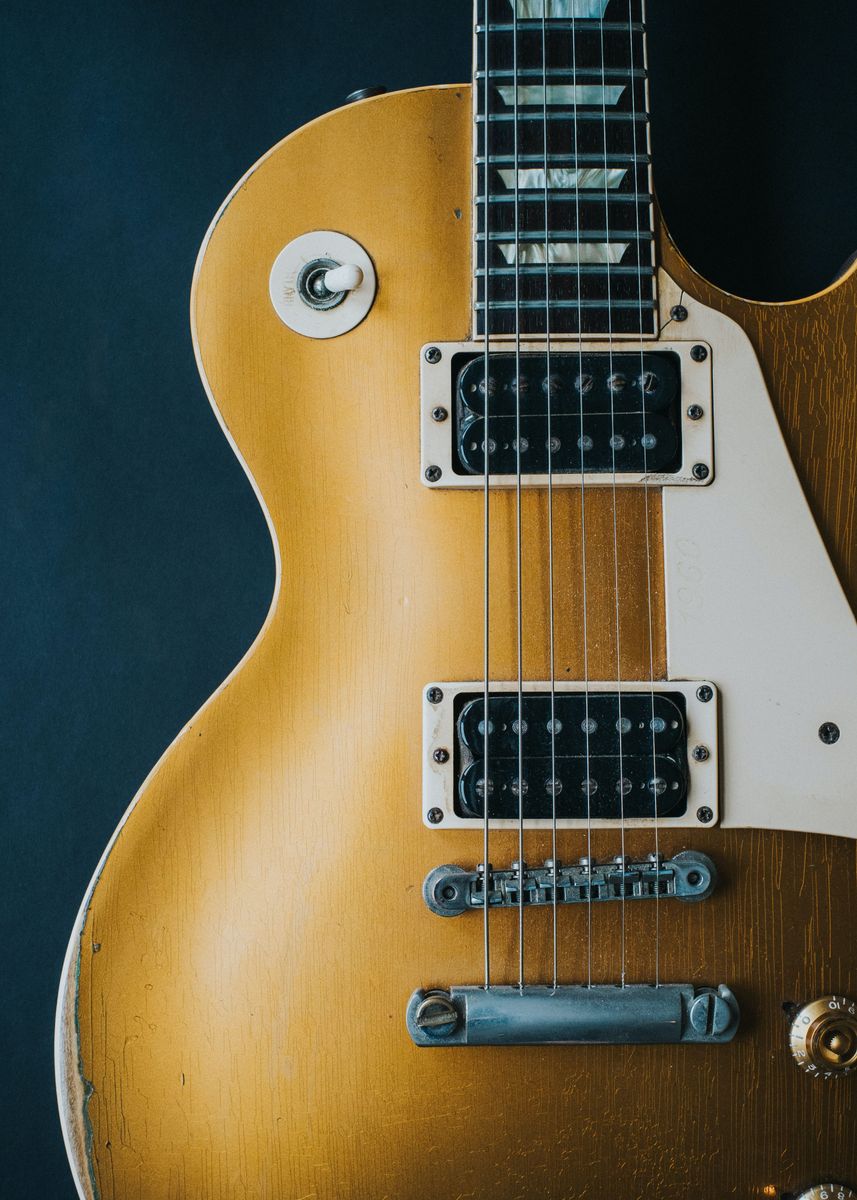 'Face of an electric guitar' Poster by Stephen Bredenkamp | Displate