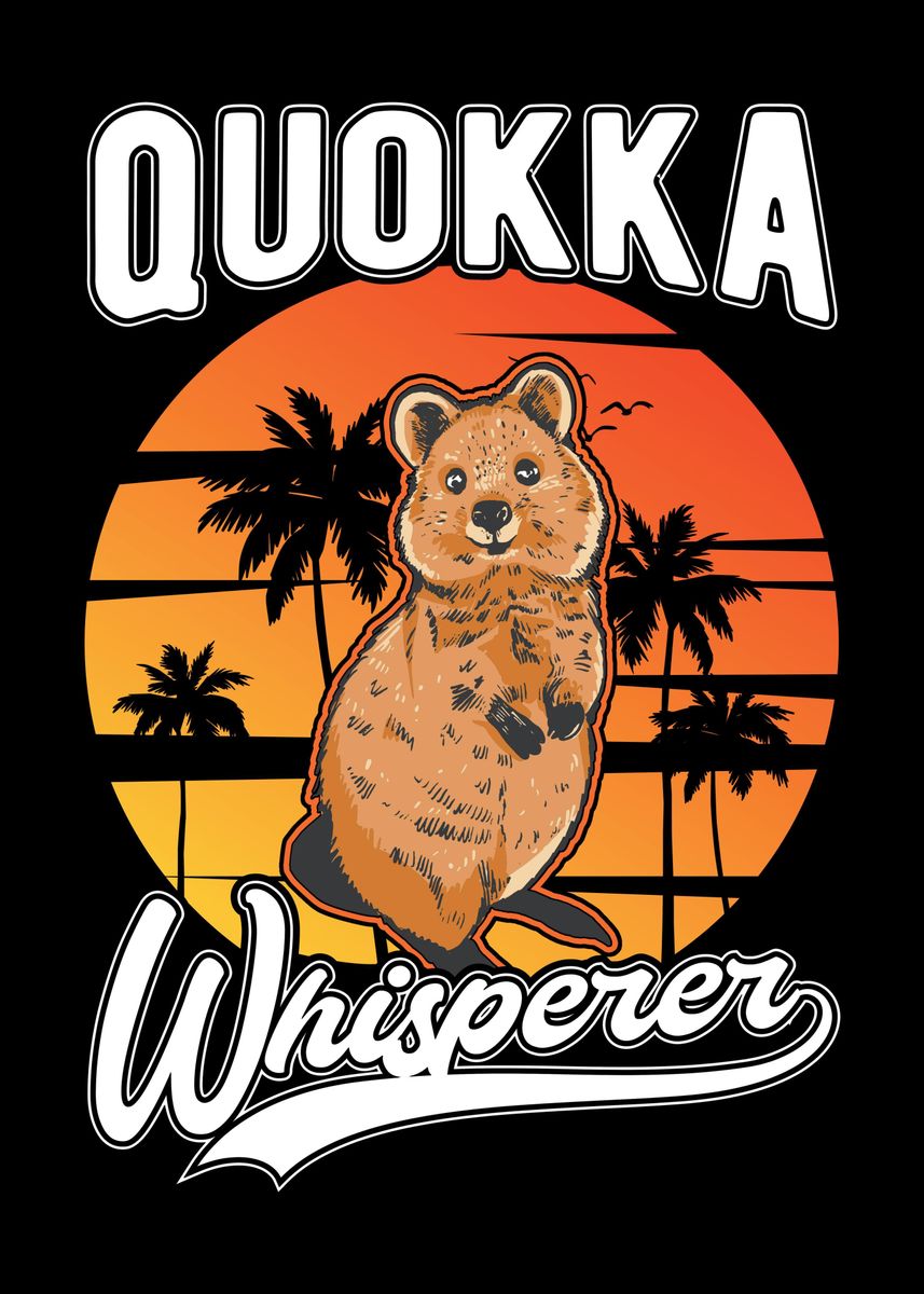 'Quokka Shorttailed Kangar' Poster, picture, metal print, paint by ...