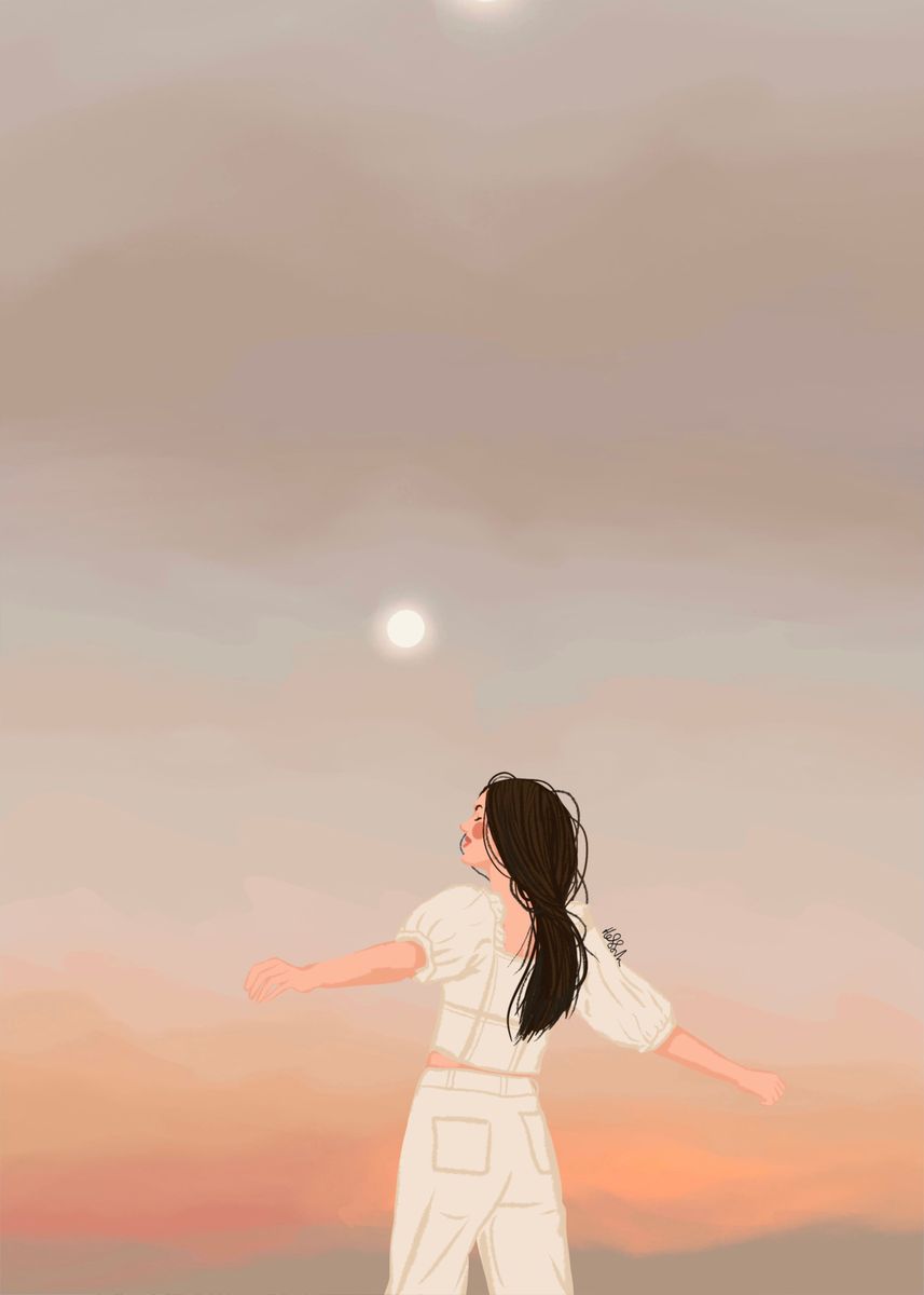 'Jamana ' Poster, picture, metal print, paint by Hessah Art | Displate