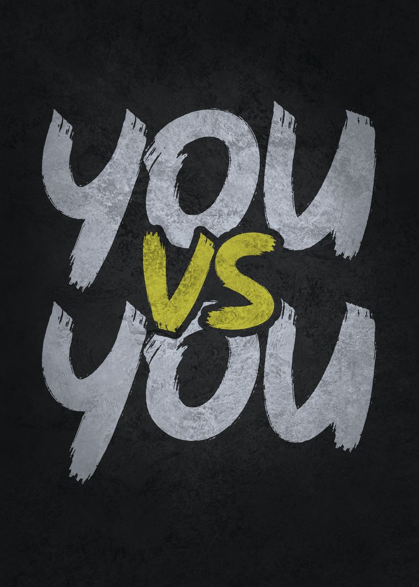'You vs You' Poster, picture, metal print, paint by CHAN | Displate
