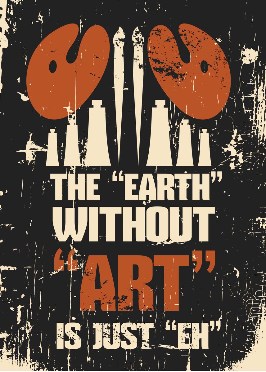 'is just eh' Poster, picture, metal print, paint by Selja Cute | Displate