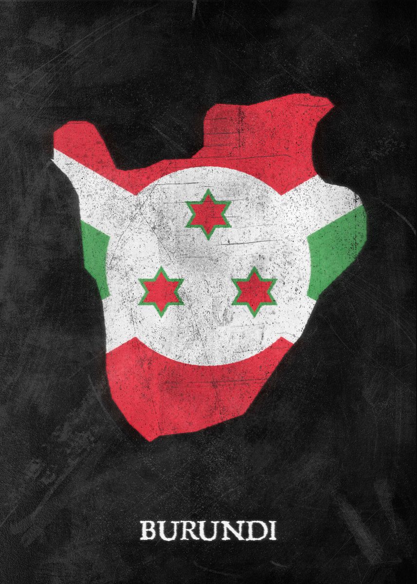 'Burundi' Poster, picture, metal print, paint by Moon Soul | Displate