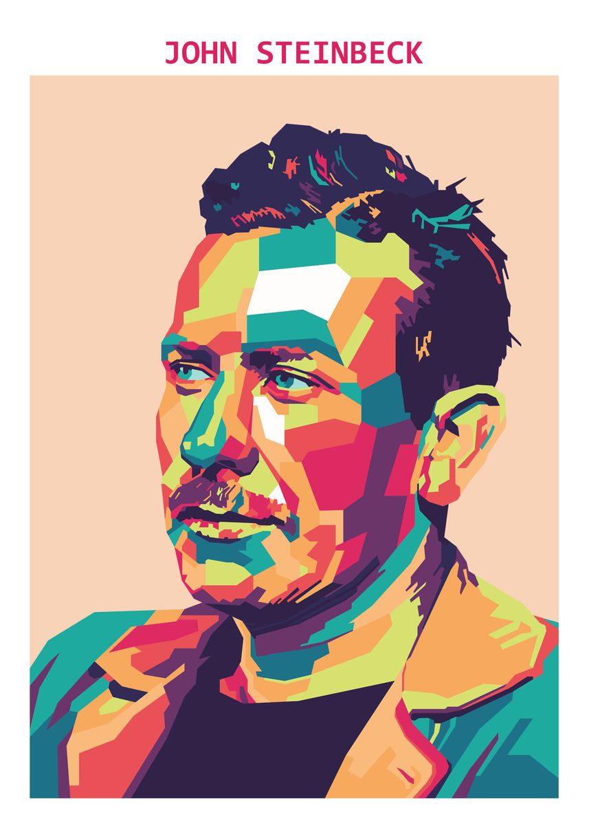 'John Steinbeck ' Poster, picture, metal print, paint by NGUYEN DINH ...