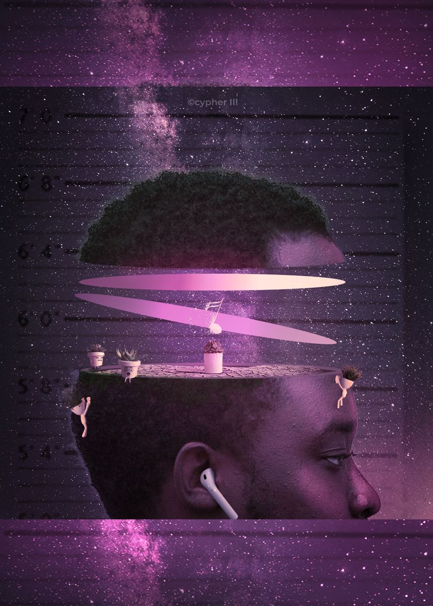 'Out of my mind' Poster, picture, metal print, paint by cypher the ...