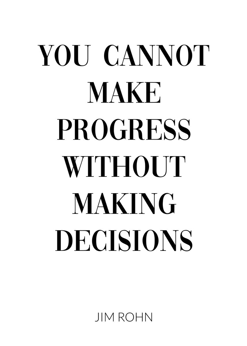 'Jim Rohn Progress Quote' Poster by dkDesign | Displate