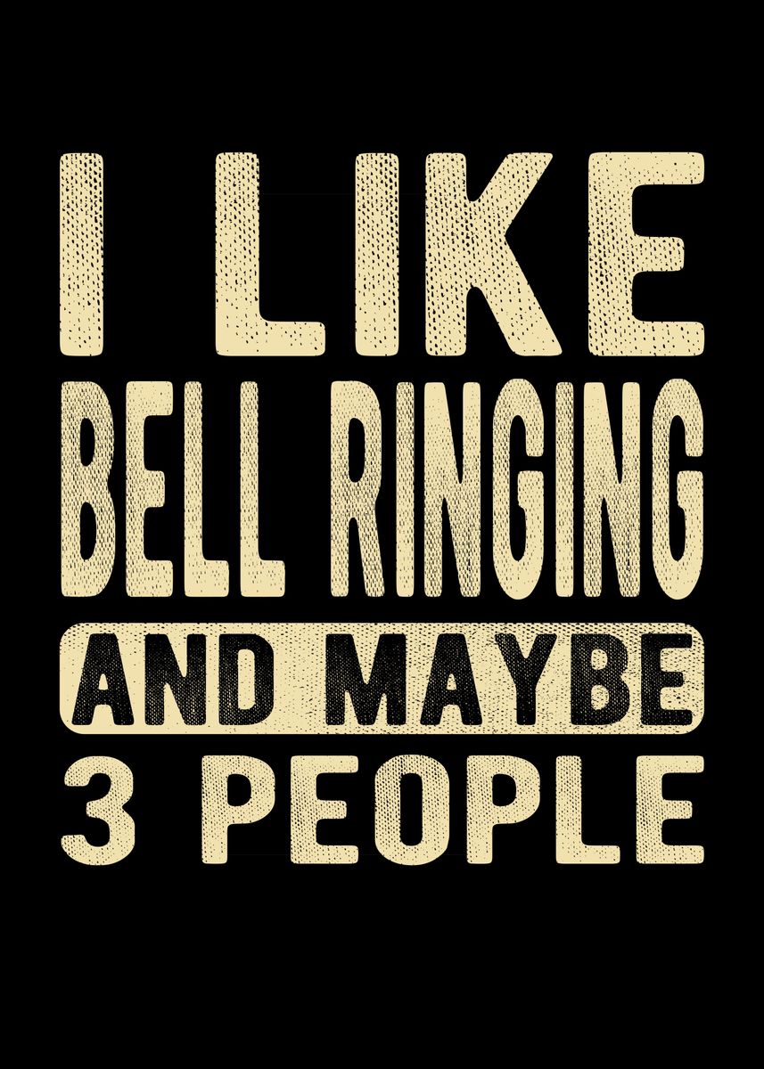 'Bell ringing' Poster, picture, metal print, paint by schmugo | Displate
