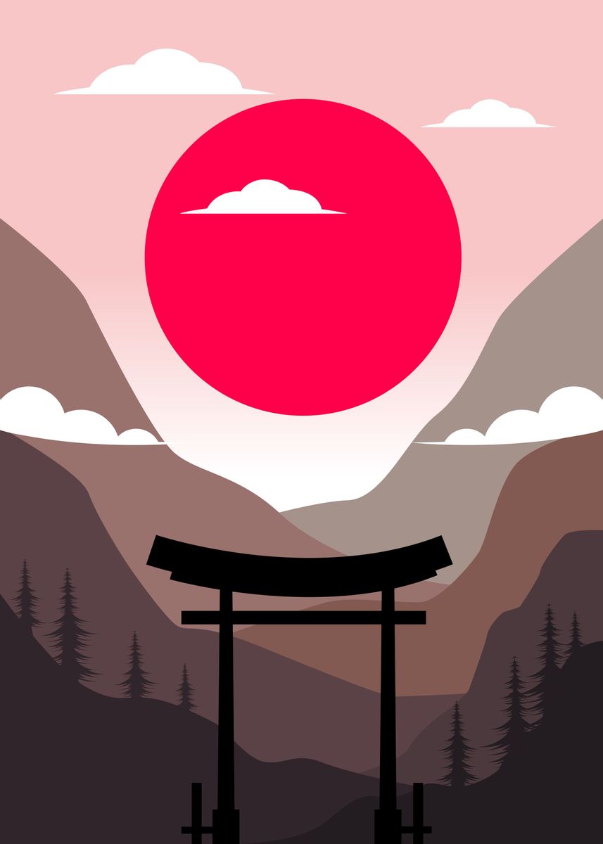 'Landscape Poster' Poster by Namrahc Kunatip | Displate