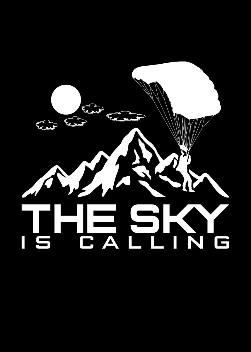 'The Sky Is Calling' Poster, picture, metal print, paint by Mooon ...