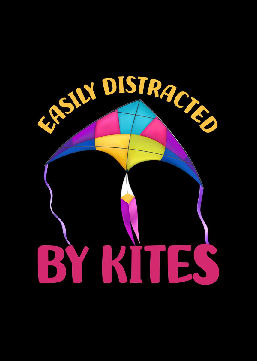 'Kite Flying Kites Gifts' Poster, picture, metal print, paint by TW ...