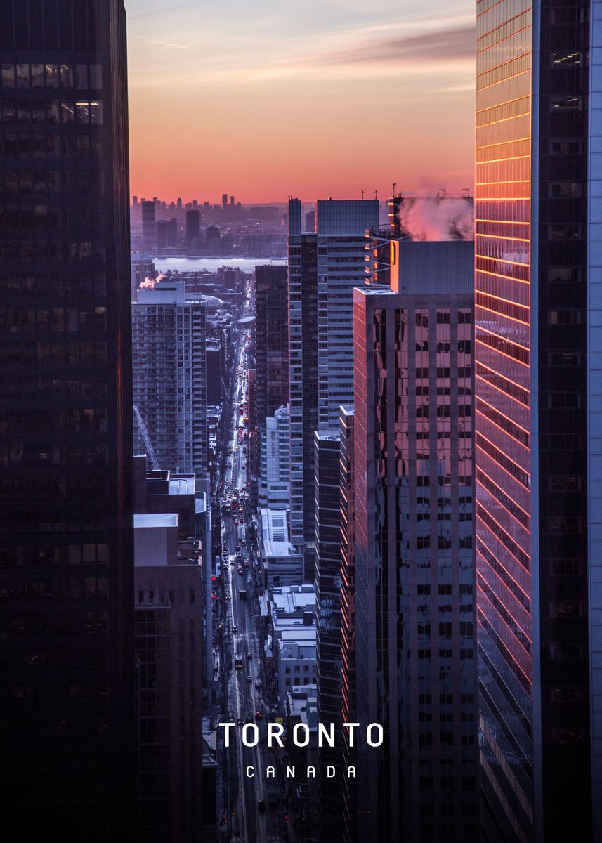 'Toronto ' Poster, picture, metal print, paint by Travel Addict | Displate