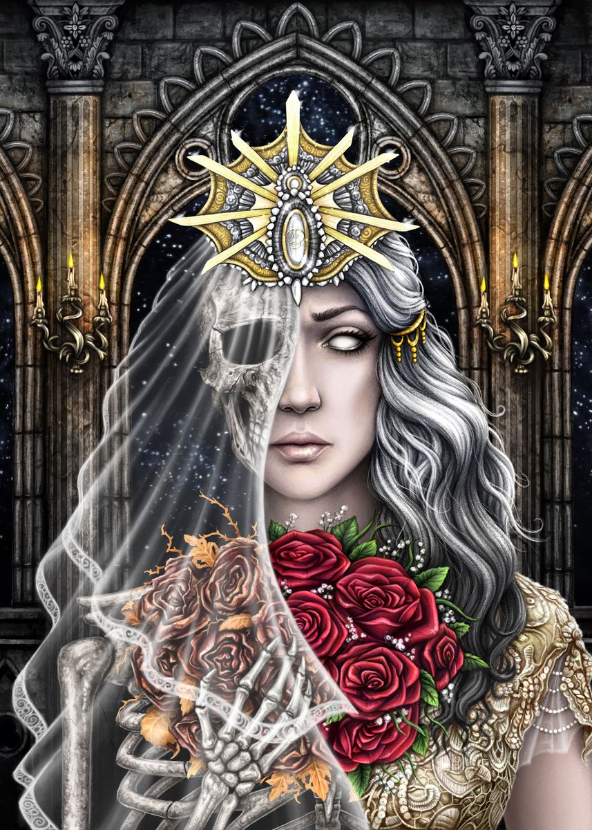 'The Bride' Poster, picture, metal print, paint by Sarah Richter | Displate