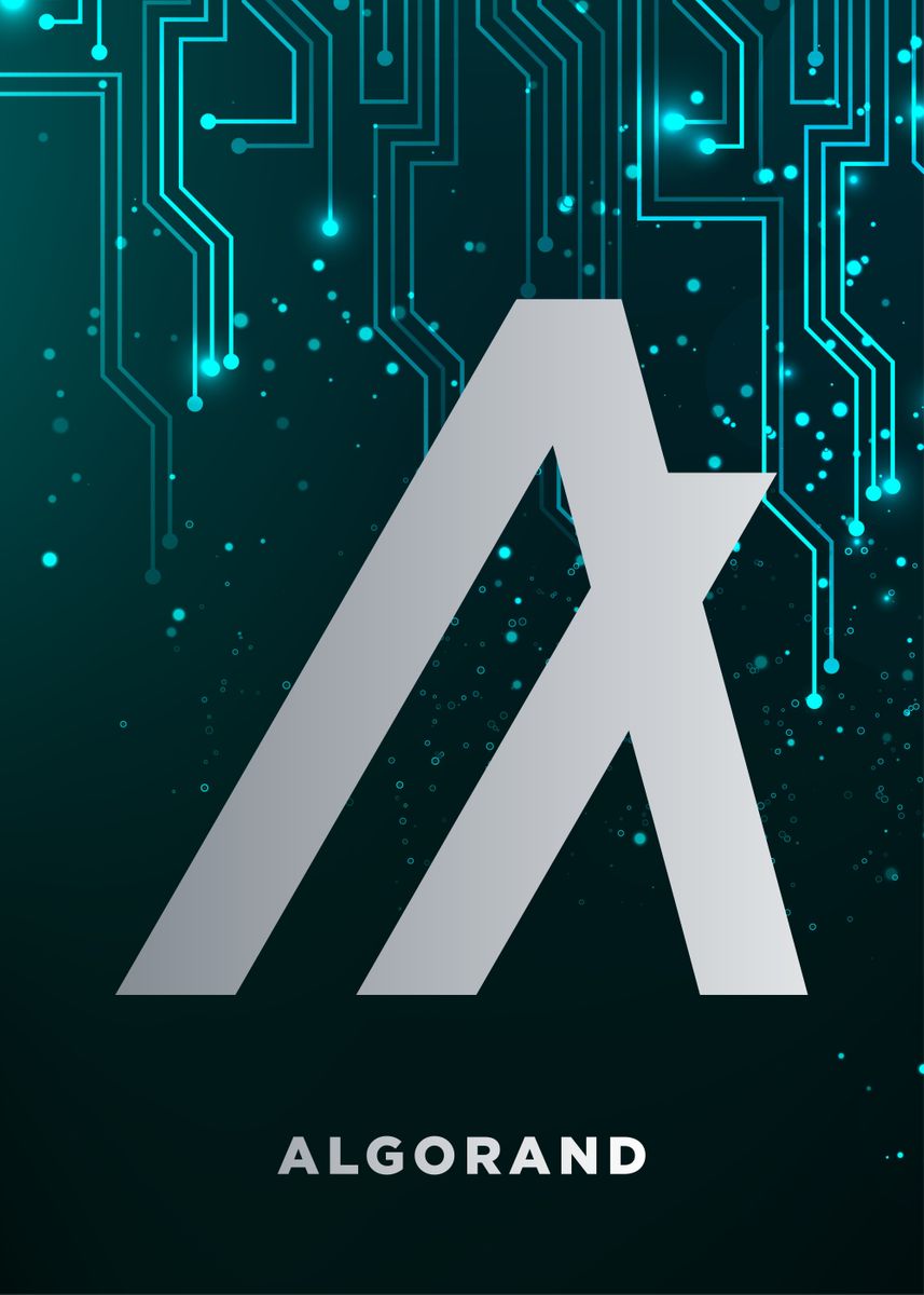 'Algorand' Poster, picture, metal print, paint by Trending Music Retro ...