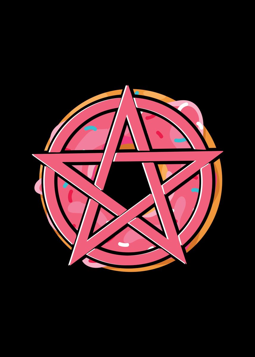 'Satanism Donuts Satan Gift' Poster by TW Design | Displate