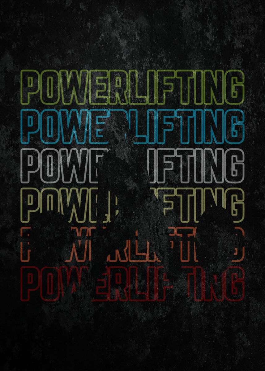 'Powerlifting Retro' Poster by paijo ambon | Displate