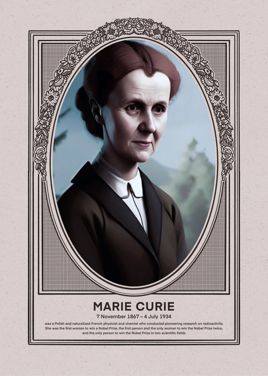 'Marie Curie' Poster by Popart PosterS | Displate