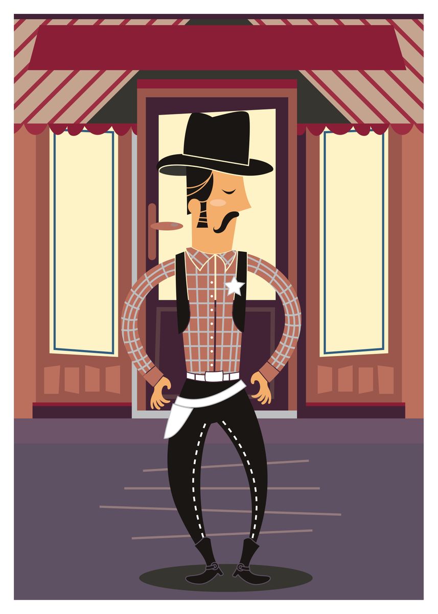 'Sheriff' Poster by ROLIB | Displate