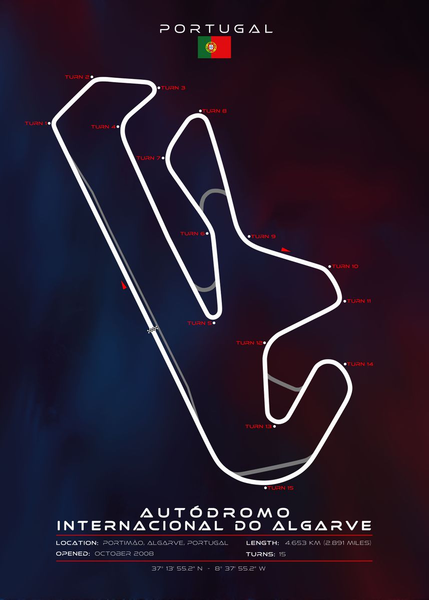 'Autodromo Inter do Algarve' Poster, picture, metal print, paint by ...