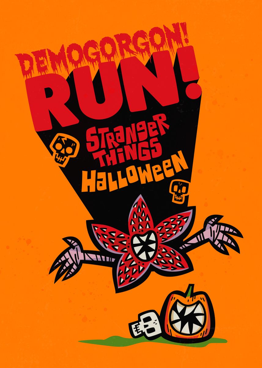 'Run!' Poster, picture, metal print, paint by Stranger Things Series ...