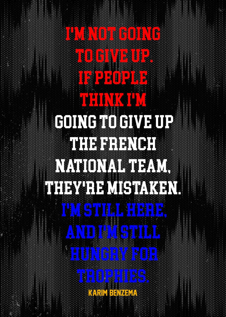 'Football inspiration quote' Poster, picture, metal print, paint by ...