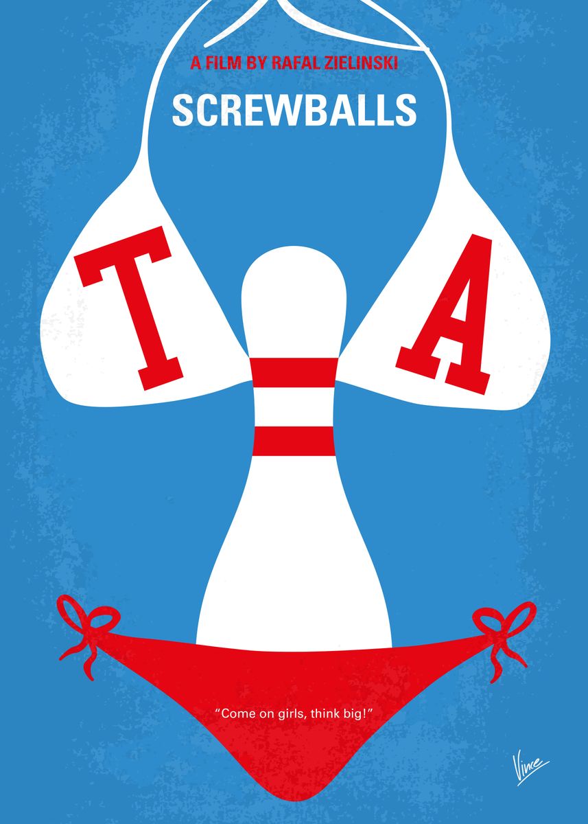 'No1302 Screwballs' Poster, picture, metal print, paint by Chungkong ...