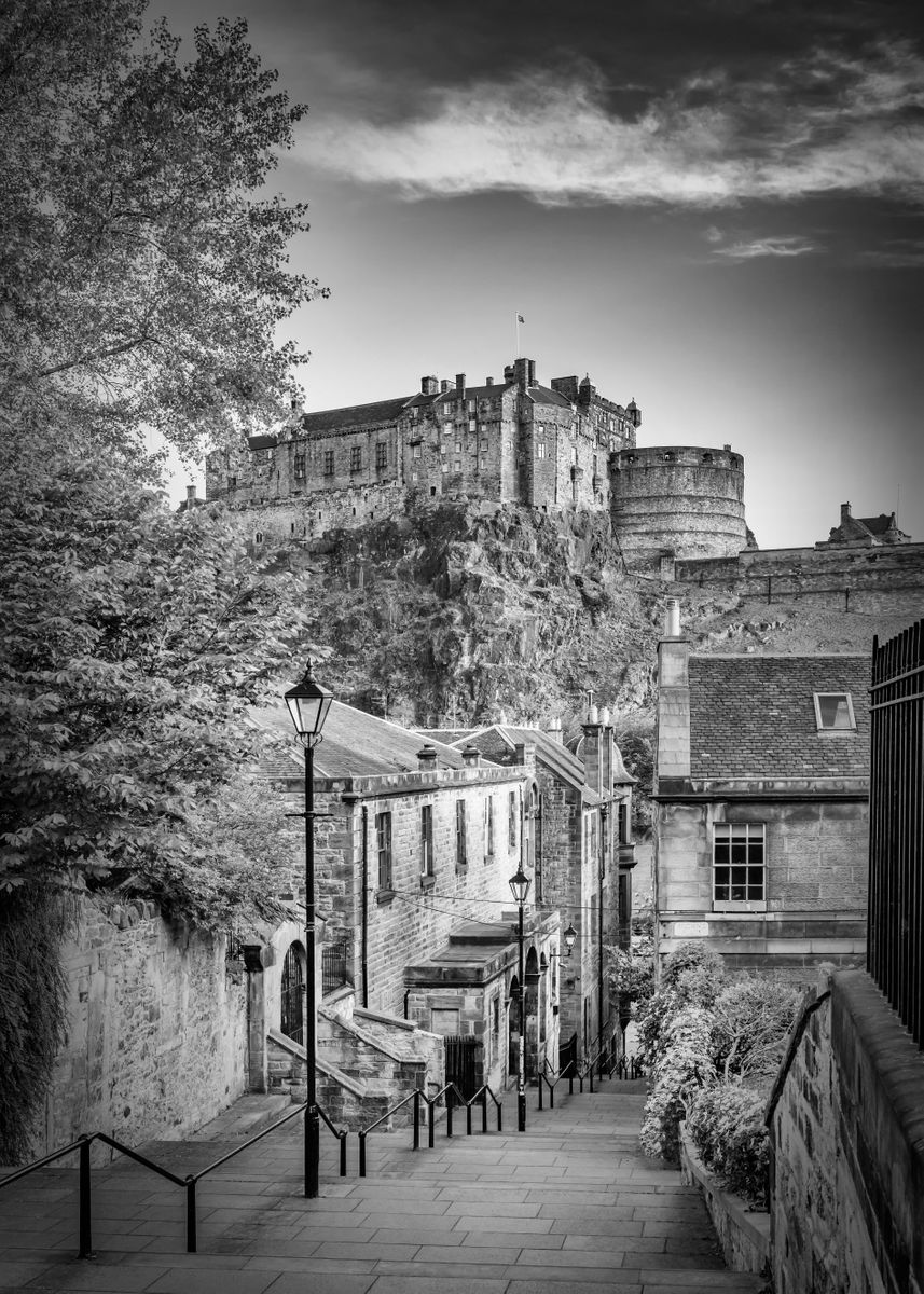 'The Vennel in Edinburgh' Poster, picture, metal print, paint by ...