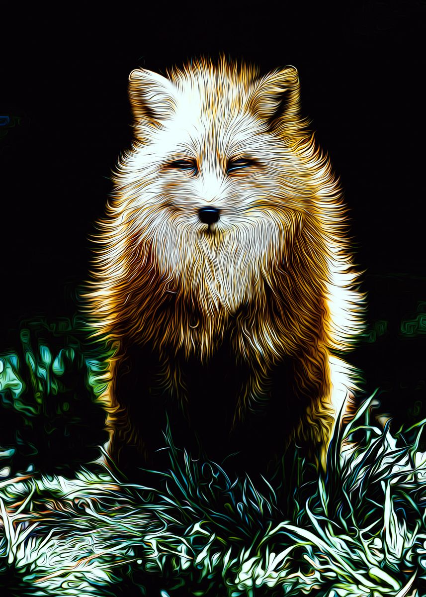 'Fox' Poster by Tiker Arts | Displate