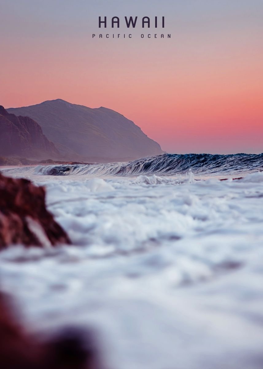 'Hawaii ' Poster, picture, metal print, paint by Travel Addict | Displate