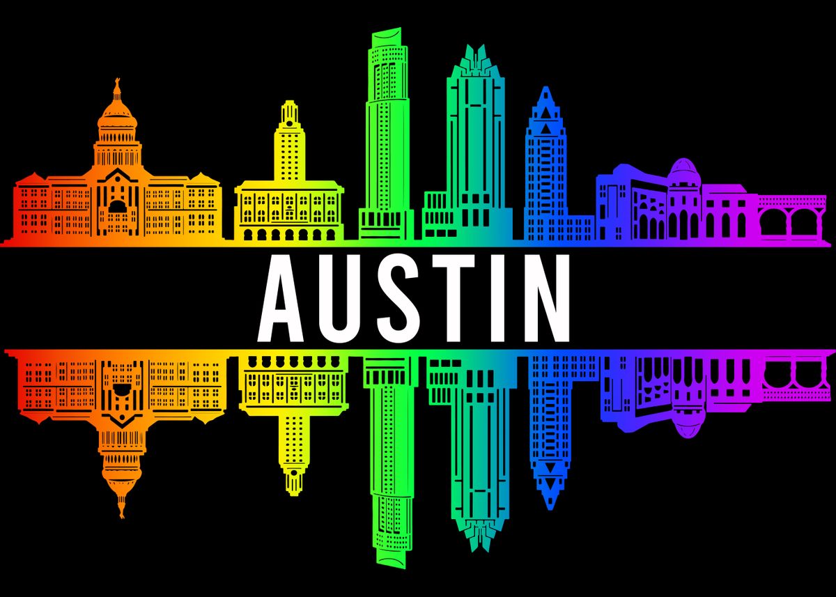 'Austin' Poster by Kwong Han | Displate