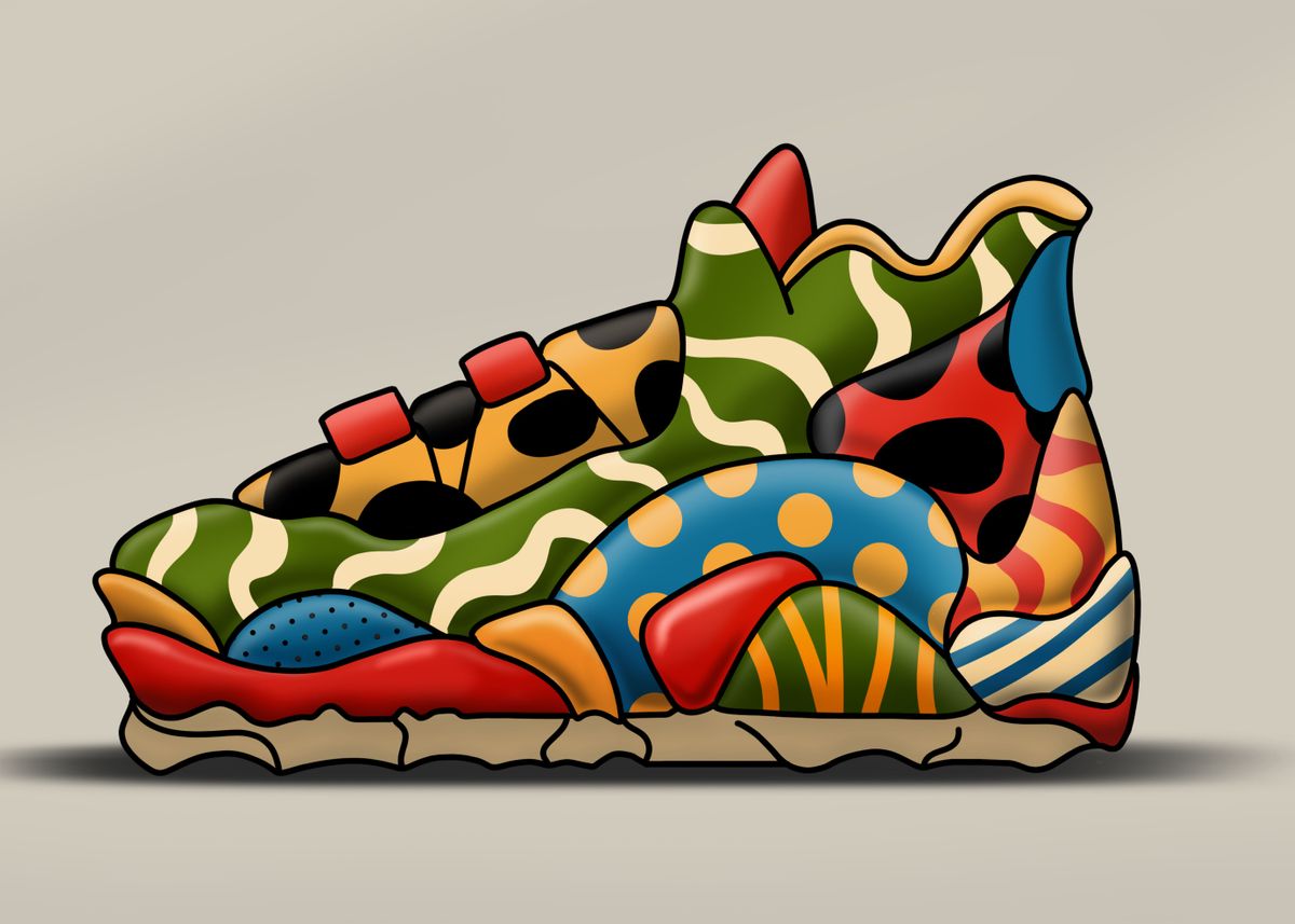 'Pop Art Sneaker' Poster by Dragos Botcau | Displate