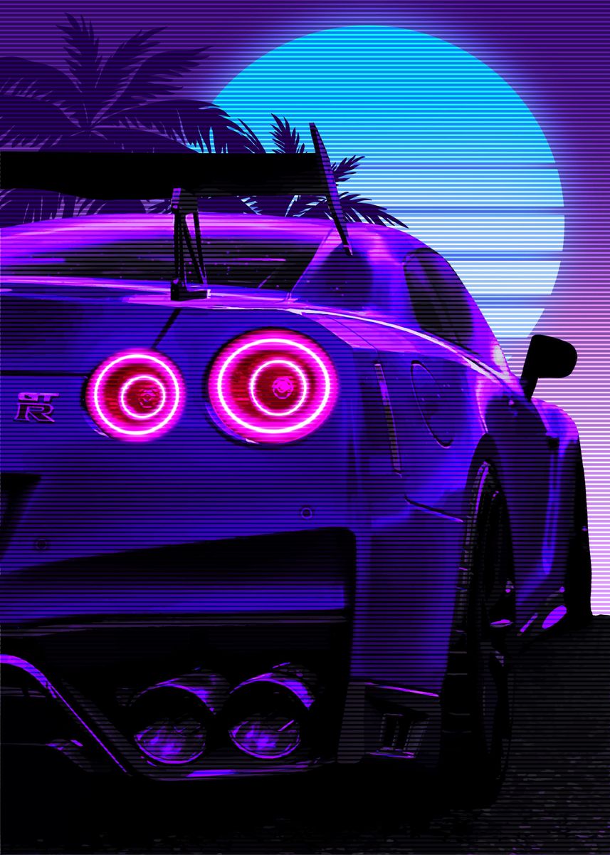 'gtr r34 skyline' Poster by Boon Edgar | Displate