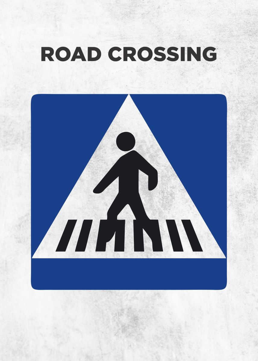 'Road Crossing' Poster, picture, metal print, paint by Poster ...