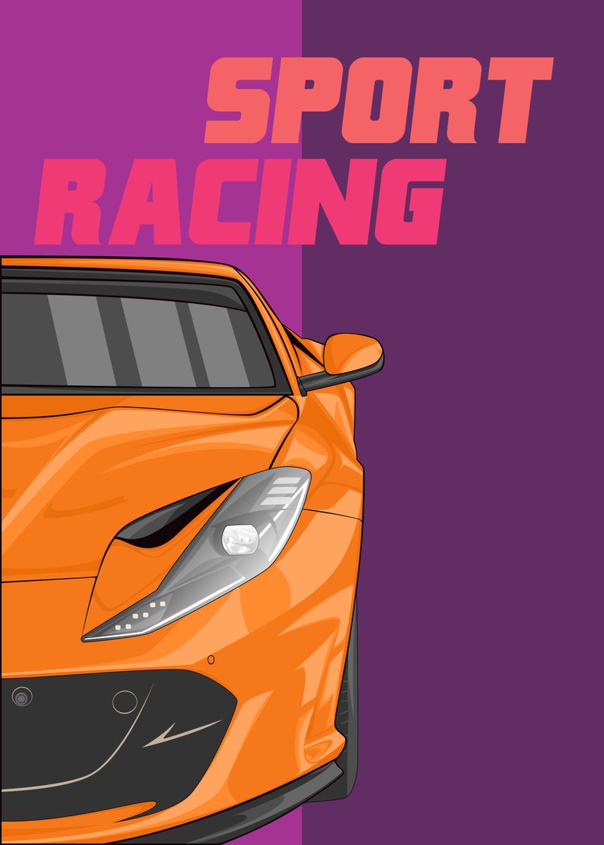 'Racing poster' Poster by Asran Vektor | Displate