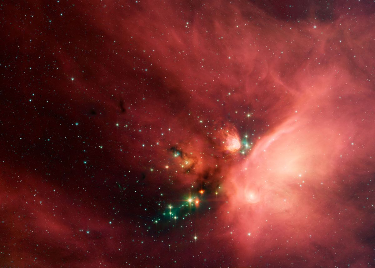 'Rho Ophiuchi cloud complex' Poster by Galaxy Images | Displate