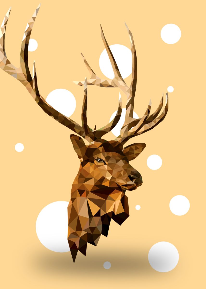 'Deer' Poster by Lee Jani | Displate