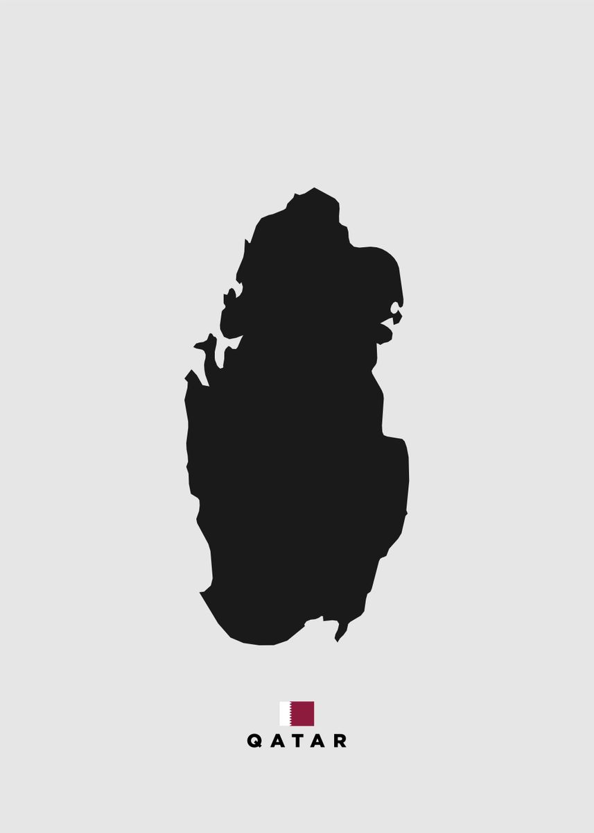 'qatar' Poster, picture, metal print, paint by Trending Awesome Posters ...