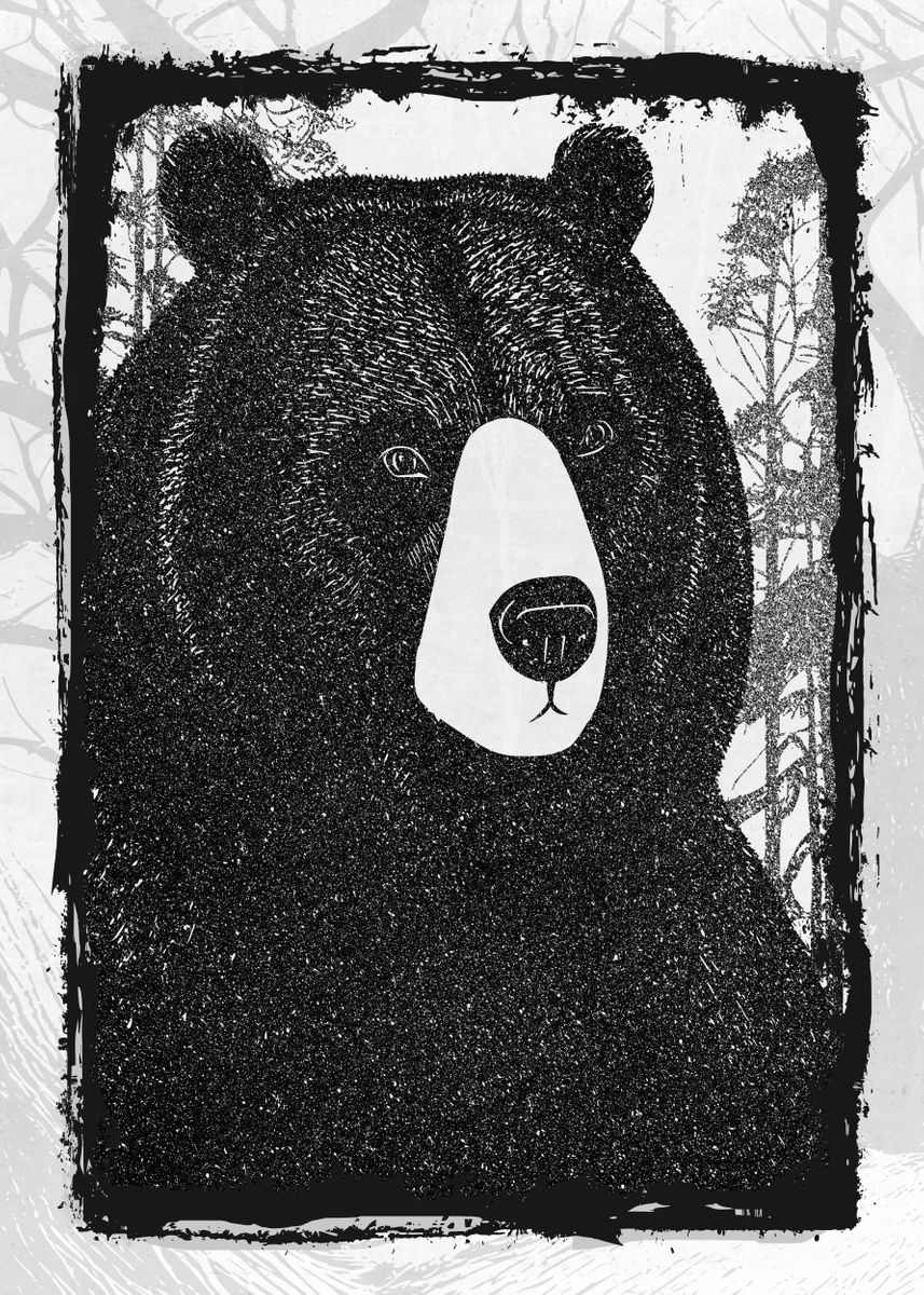 'Bear and Bears' Poster, picture, metal print, paint by Ilya Danilov ...