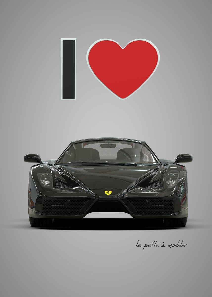 'I Love Enzo' Poster, picture, metal print, paint by LAPATTEAMODELER ...
