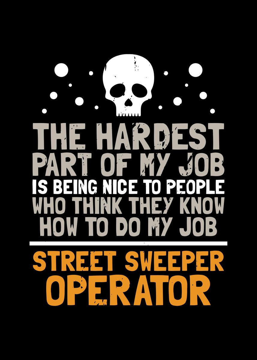 'Street Sweeper' Poster, picture, metal print, paint by Sebastian ...
