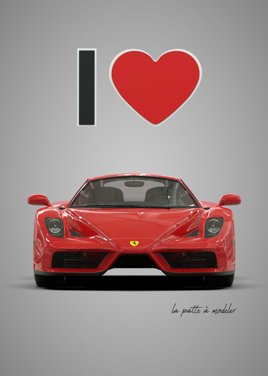 'I Love Enzo' Poster by LAPATTEAMODELER | Displate