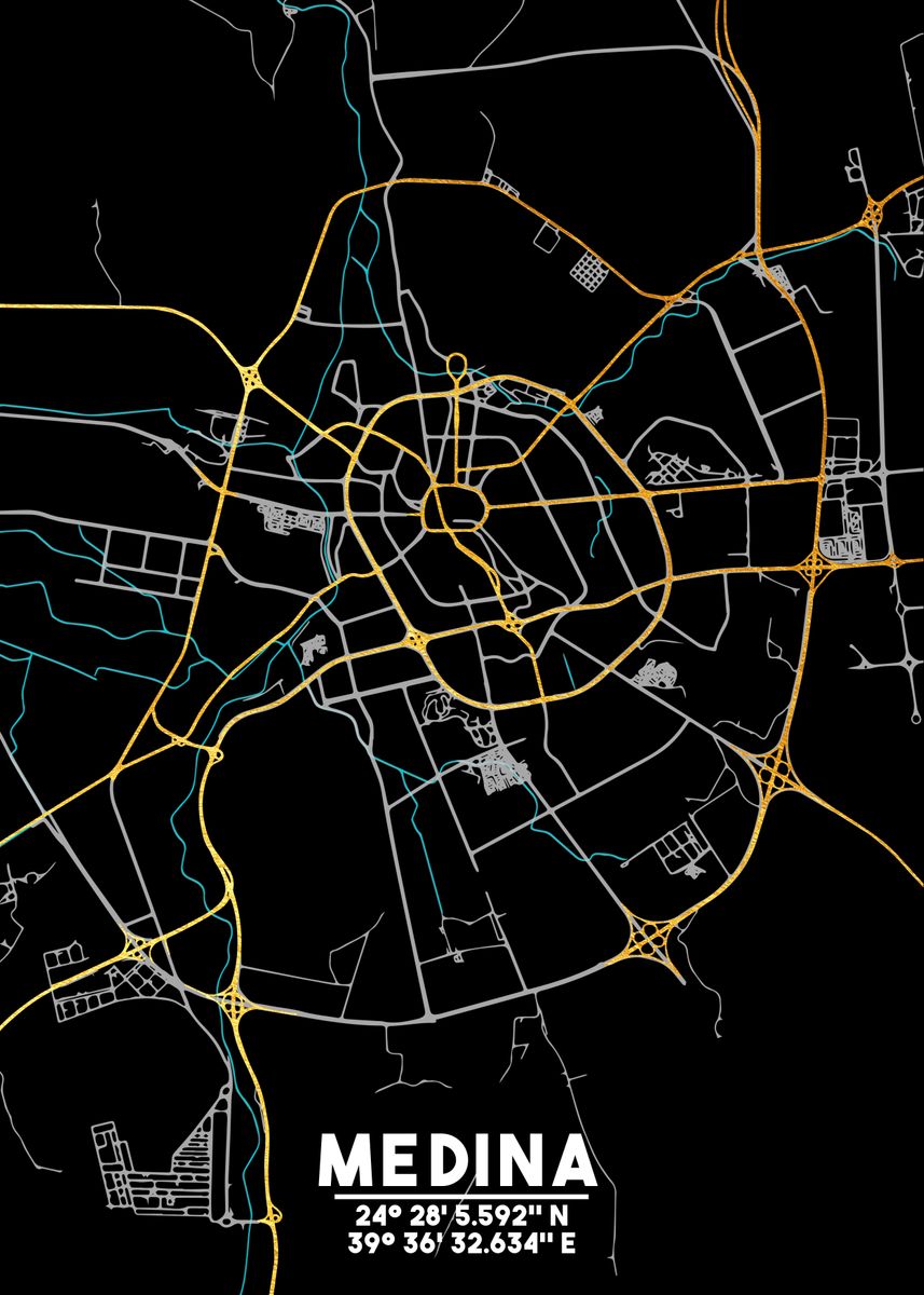 'Medina Saudi Arabia' Poster by Clayborne Frank | Displate