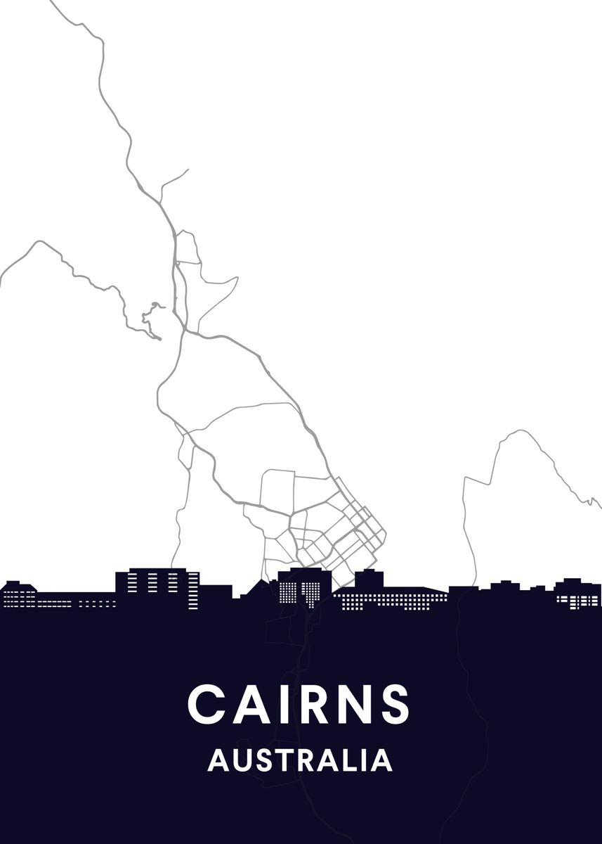 'Cairns QLD Australia' Poster, picture, metal print, paint by Urrutia ...