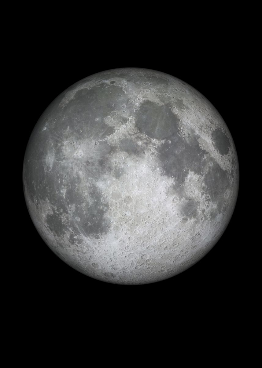 'Moon Natural Satellite' Poster by dkDesign | Displate