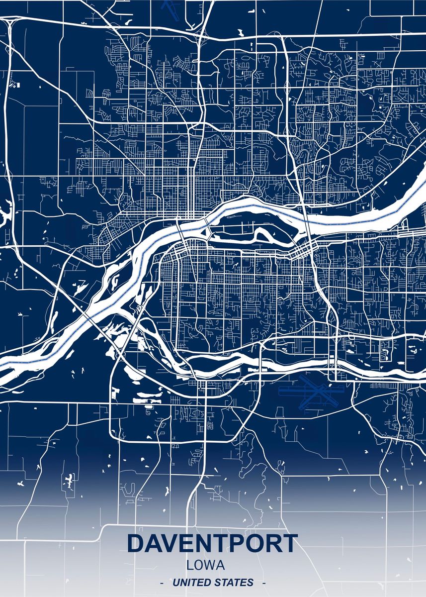 'Davenport maps' Poster, picture, metal print, paint by sinnois | Displate