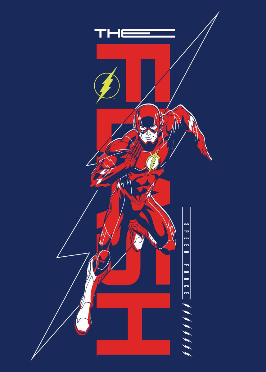 'Speed Force' Poster, picture, metal print, paint by DC Comics | Displate