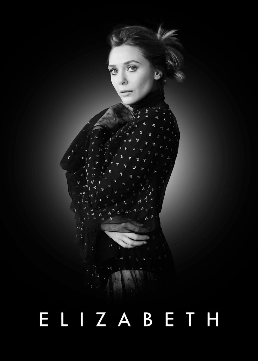 'Elizabeth Olsen' Poster, picture, metal print, paint by Bo Kev | Displate