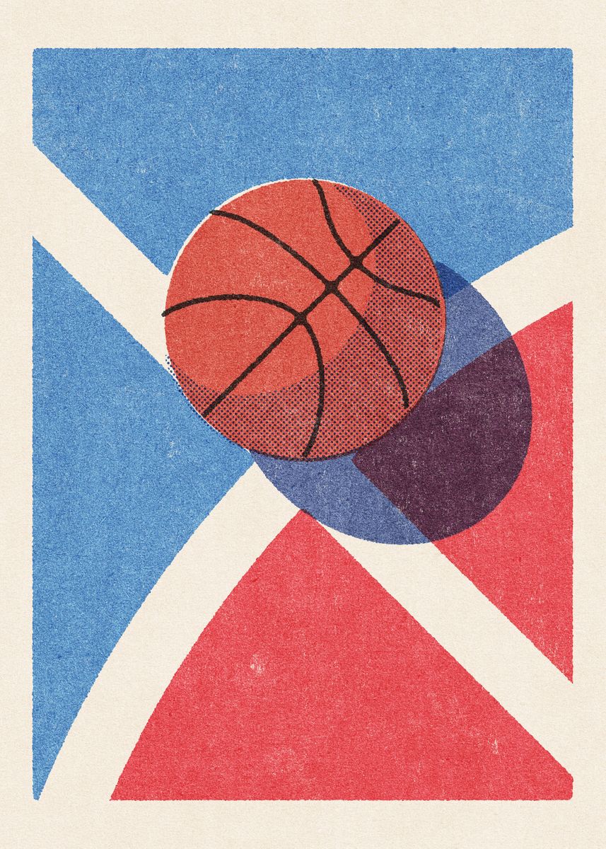 'Basketball outdoor II' Poster by Daniel Coulmann | Displate